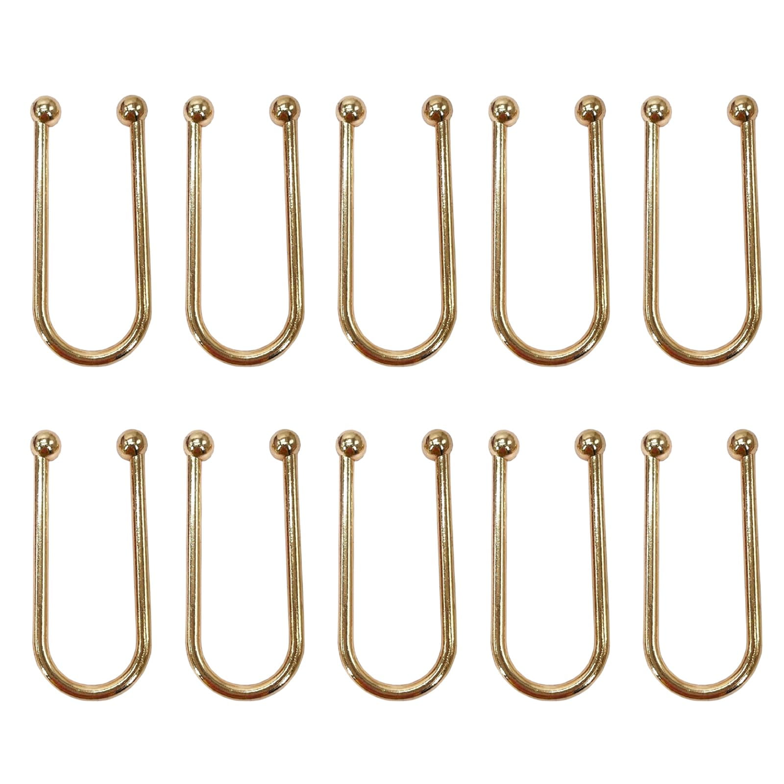 10 Pieces Alloy Bikini Clips - Metal U-Ring Garment Closures Bra/Bikini ...