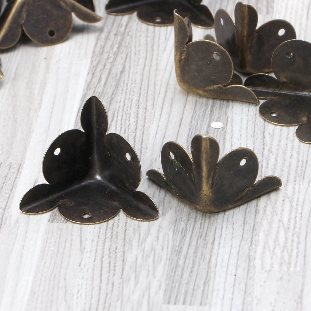 10 Pieces Antique Decorative Corner Wood for Case Corner Protector ...