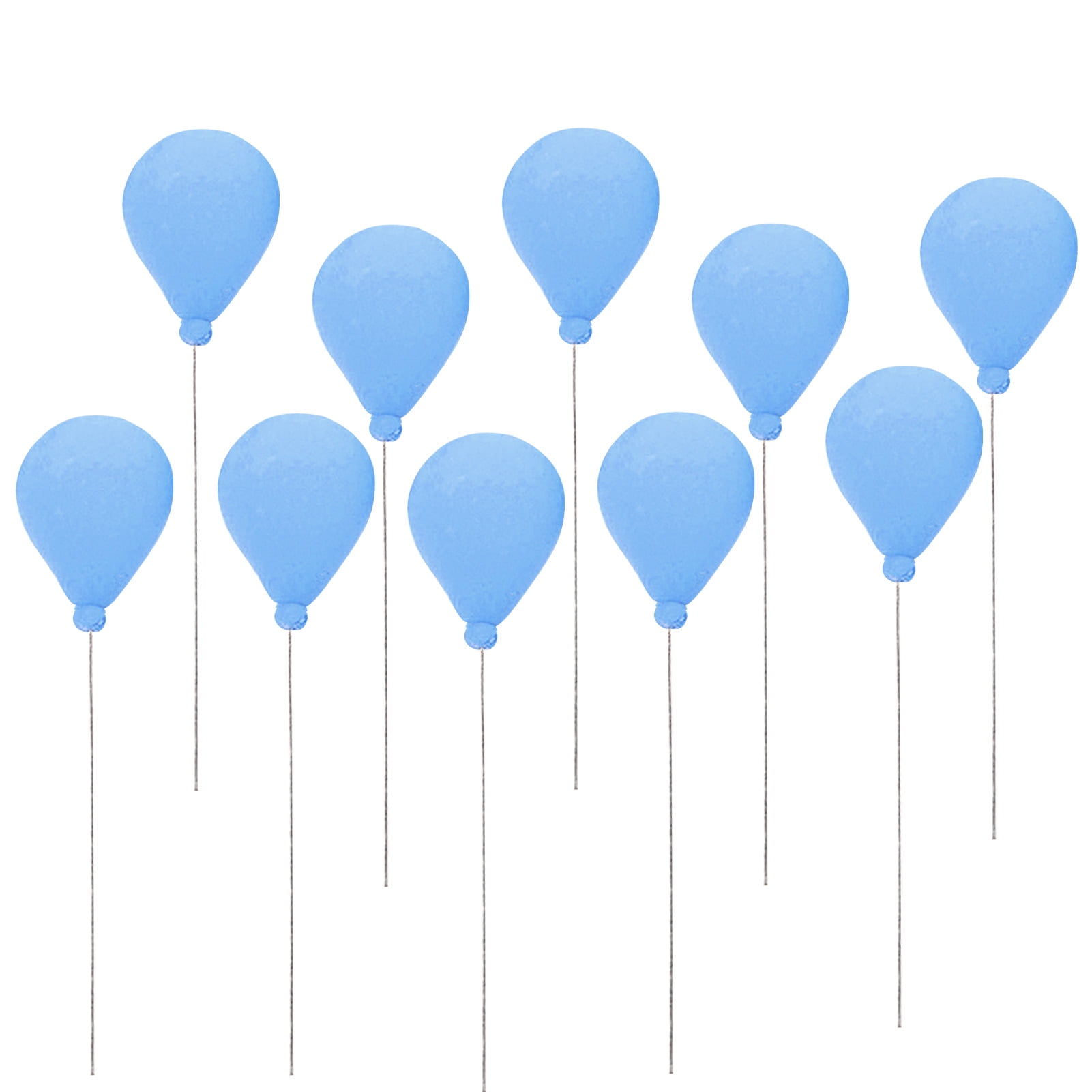 10 Pieces Balloon Pick Cake Toppers Colorful Clay Balloon Cake Picks ...