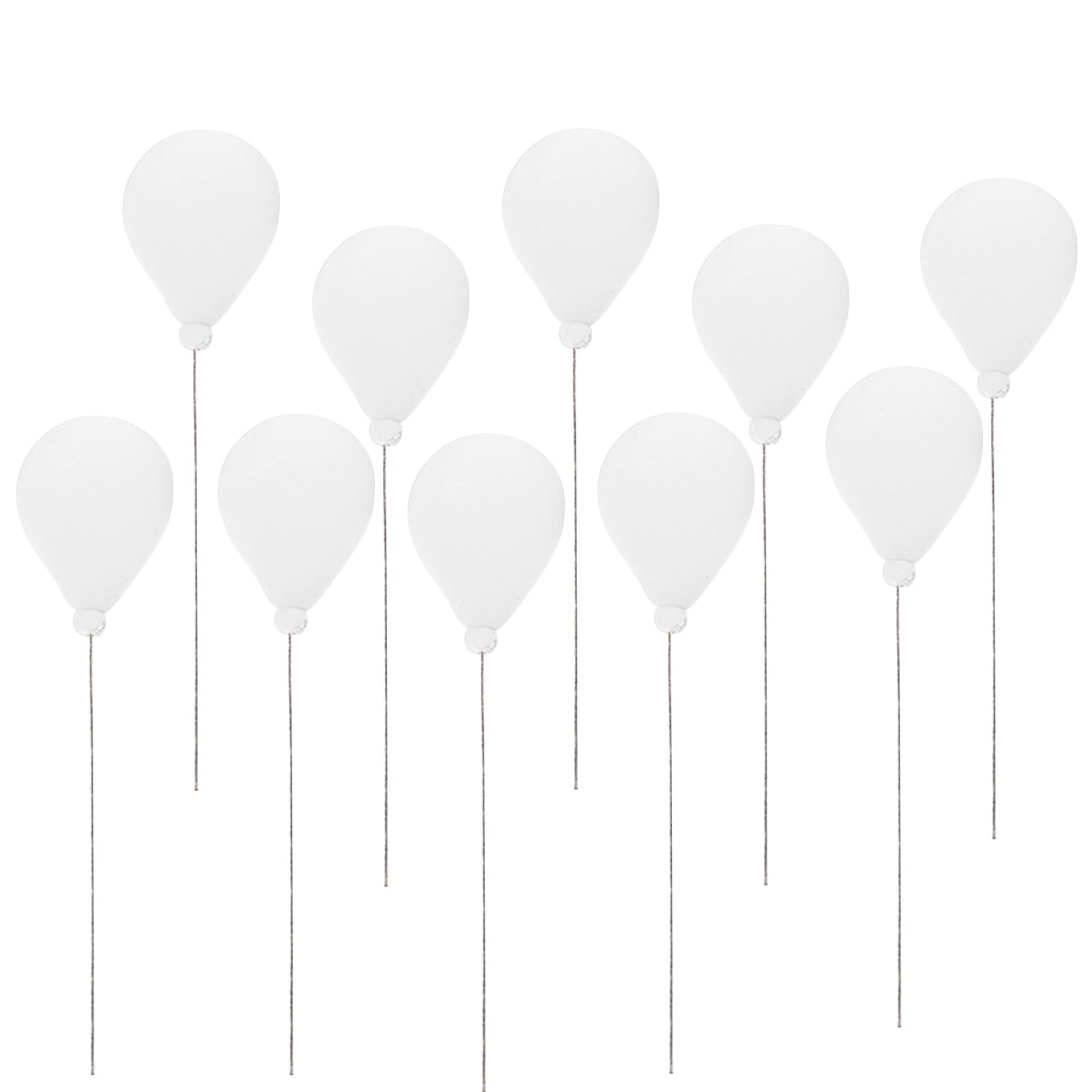 10 Pieces Balloon Pick Cake Toppers Colorful Clay Balloon Cake Picks ...
