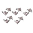 10 Pieces Bat Wing Heart Charm Collection Stylish Zircon Pendants for ...