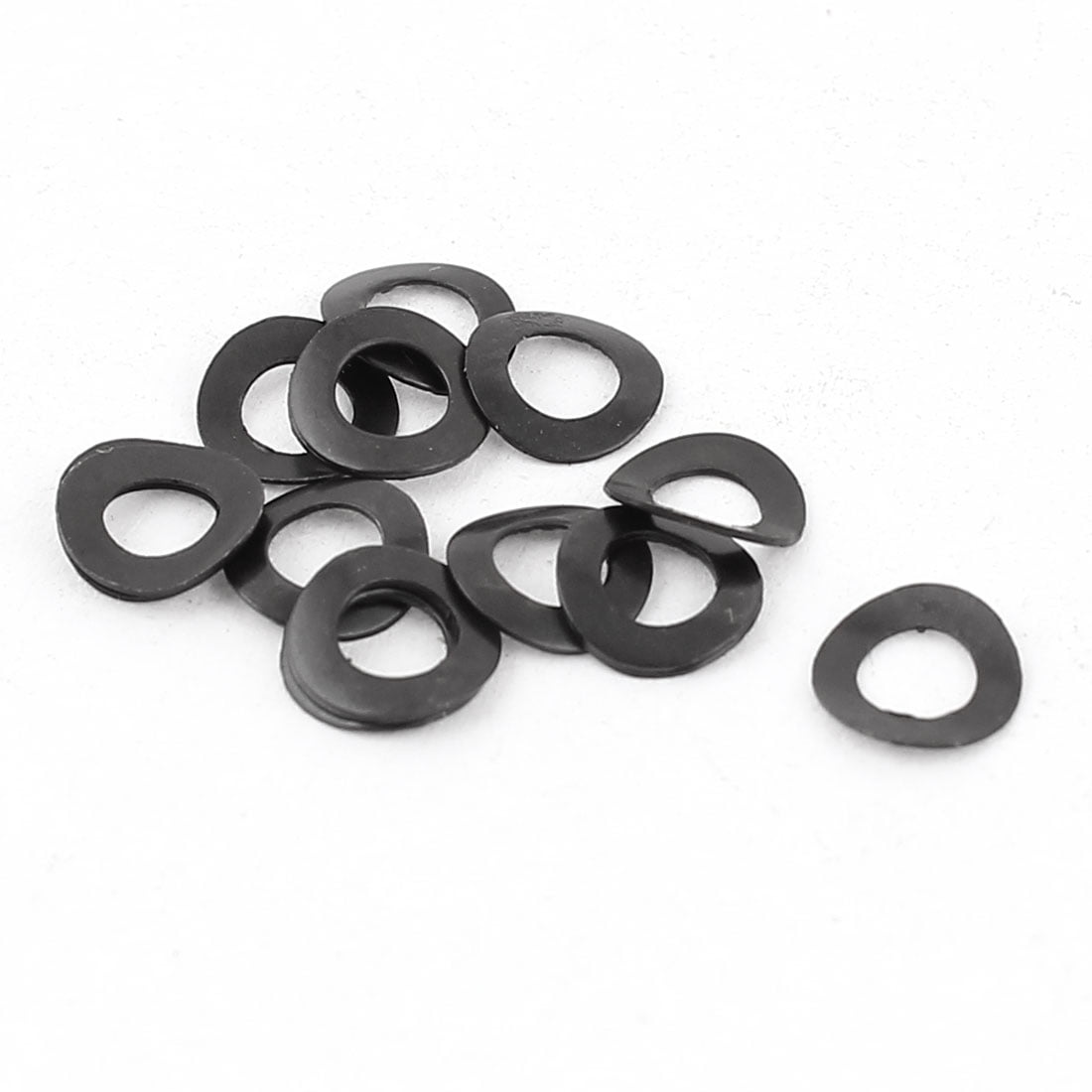 10 Pieces Black Metal Wave Crinkle Spring Washer 3mm x 6mm x 0.25mm ...