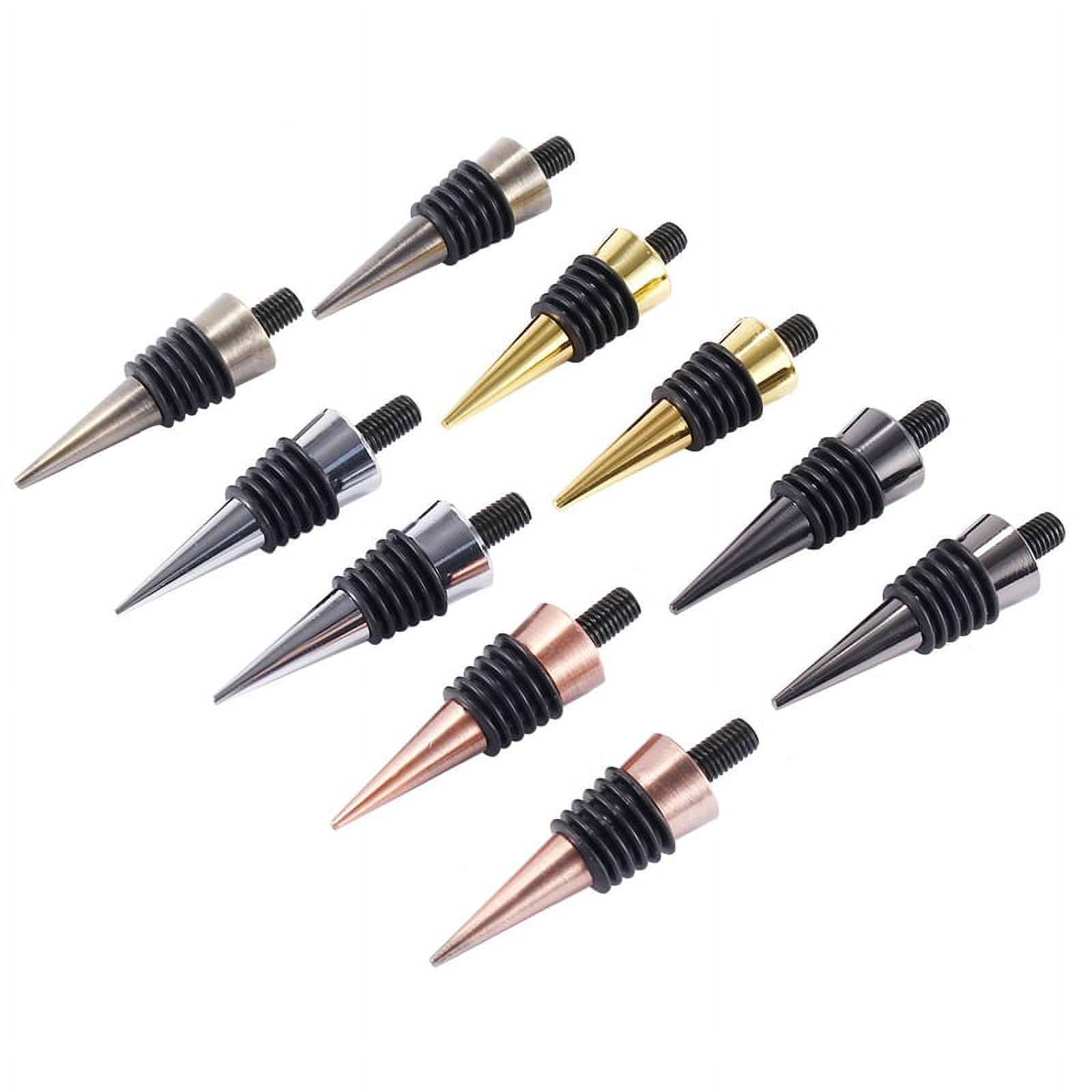 10 Pieces Blank Bottle Stopper with Threaded Post Metal Wine Stopper ...
