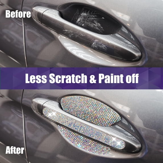 10 Pieces Bling Car Accessories for Women Bling Car Door Handle ...