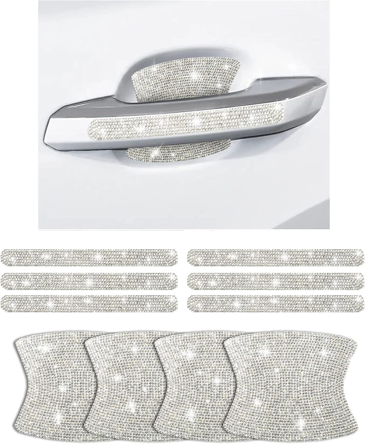 10 Pieces Bling Car Door Handle Protector,Bling Car Door Handle ...
