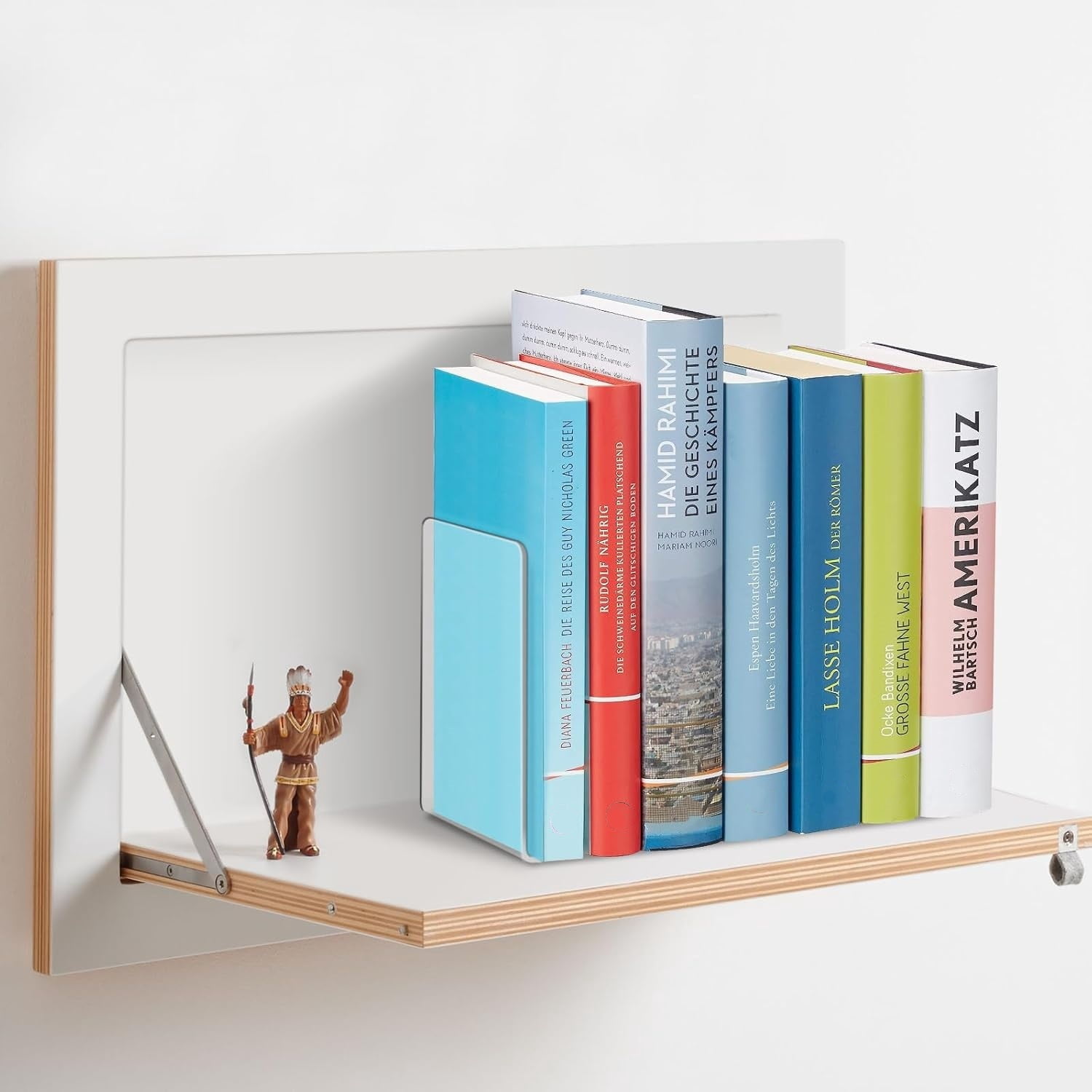 10 Pieces Book Ends, Clear Acrylic Bookends for Shelves, Heavy Duty ...