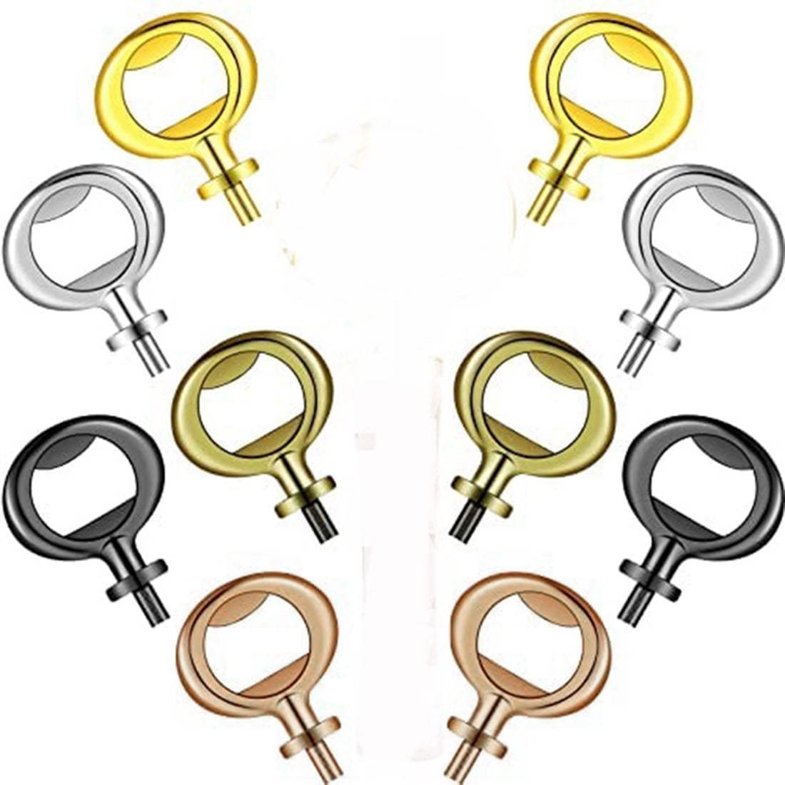 10 Pieces Bottle Opener Inserts Kit Hardware Insert Beer for Wedding ...