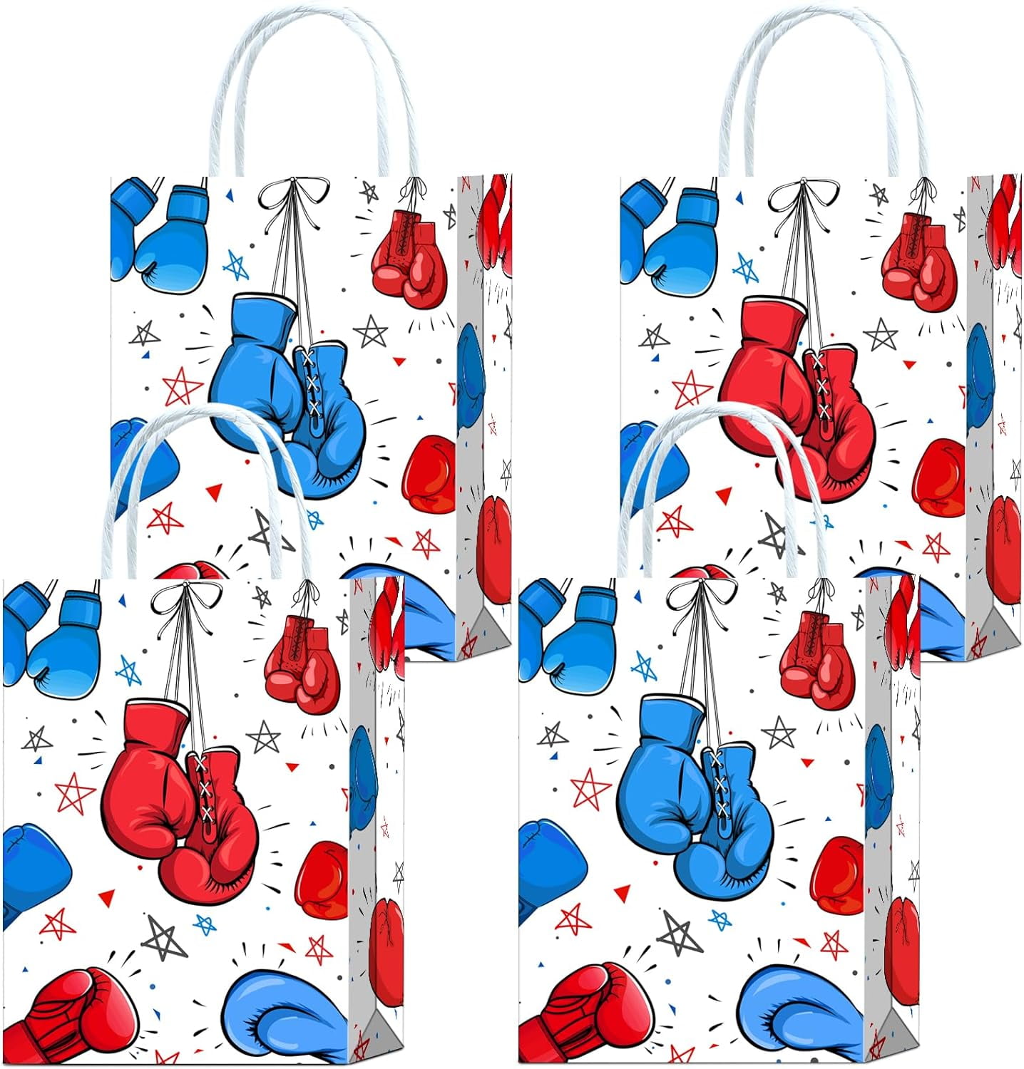 10 Pieces Boxing Gife Bags for Boxing Birthday Party Supplies,Boxing ...