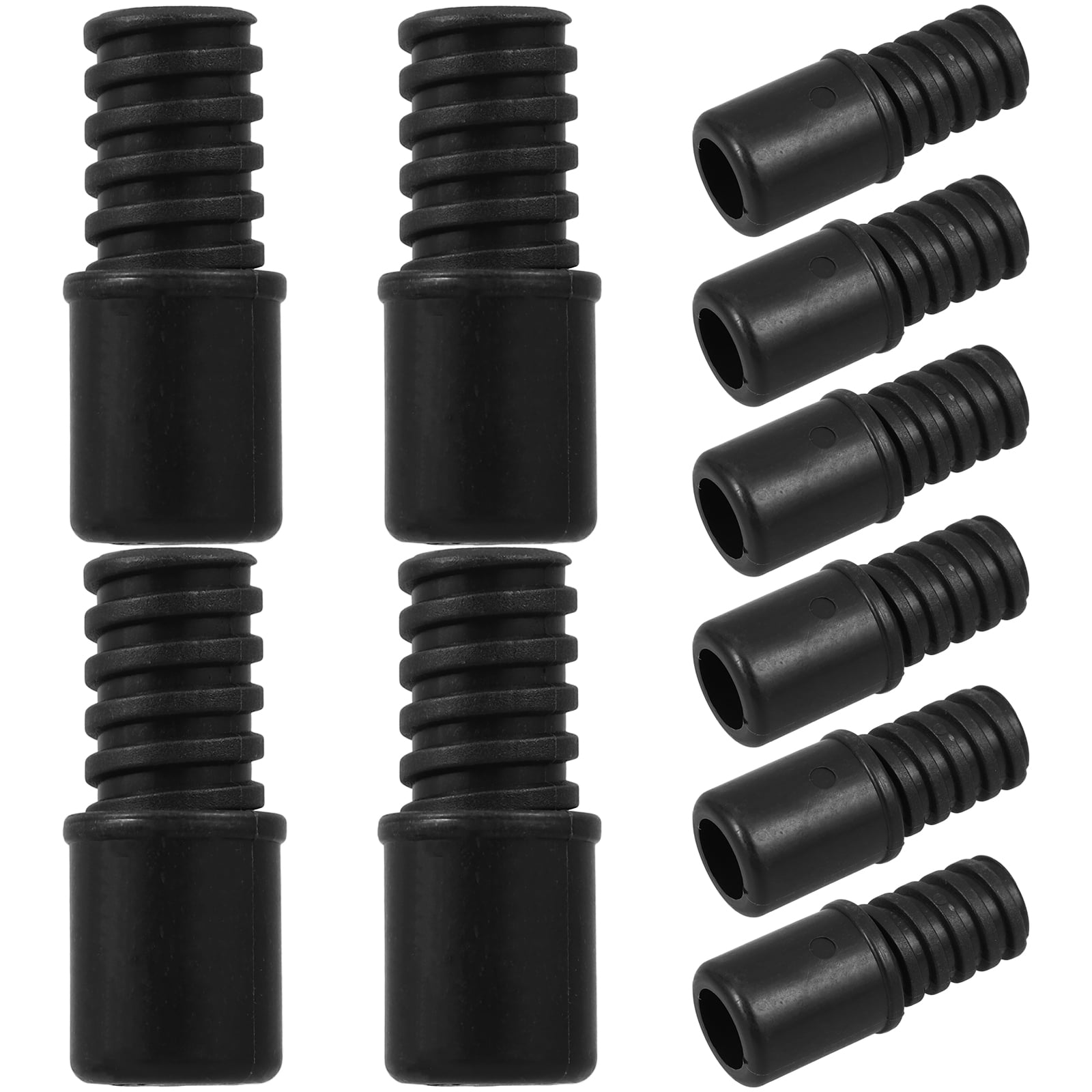 10 Pieces Broom Handle Pole Part Mop Handle Tip Replacement Threaded ...