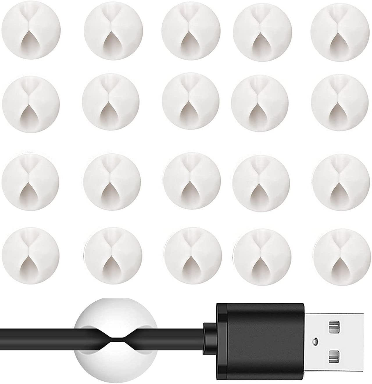 10 Pieces Cable Clips ZEPST Cable Organizer Cord Management Wire Holder ...