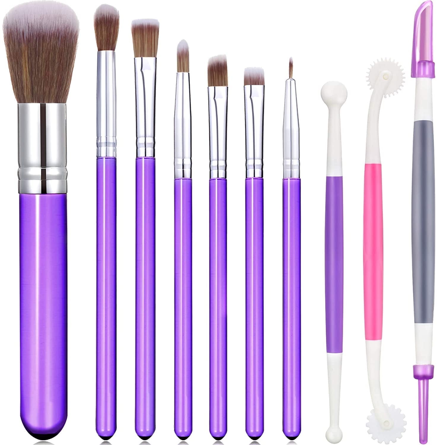 10 Pieces Cake Baking Brushes Food Paint Brush for Chocolate Sugar ...