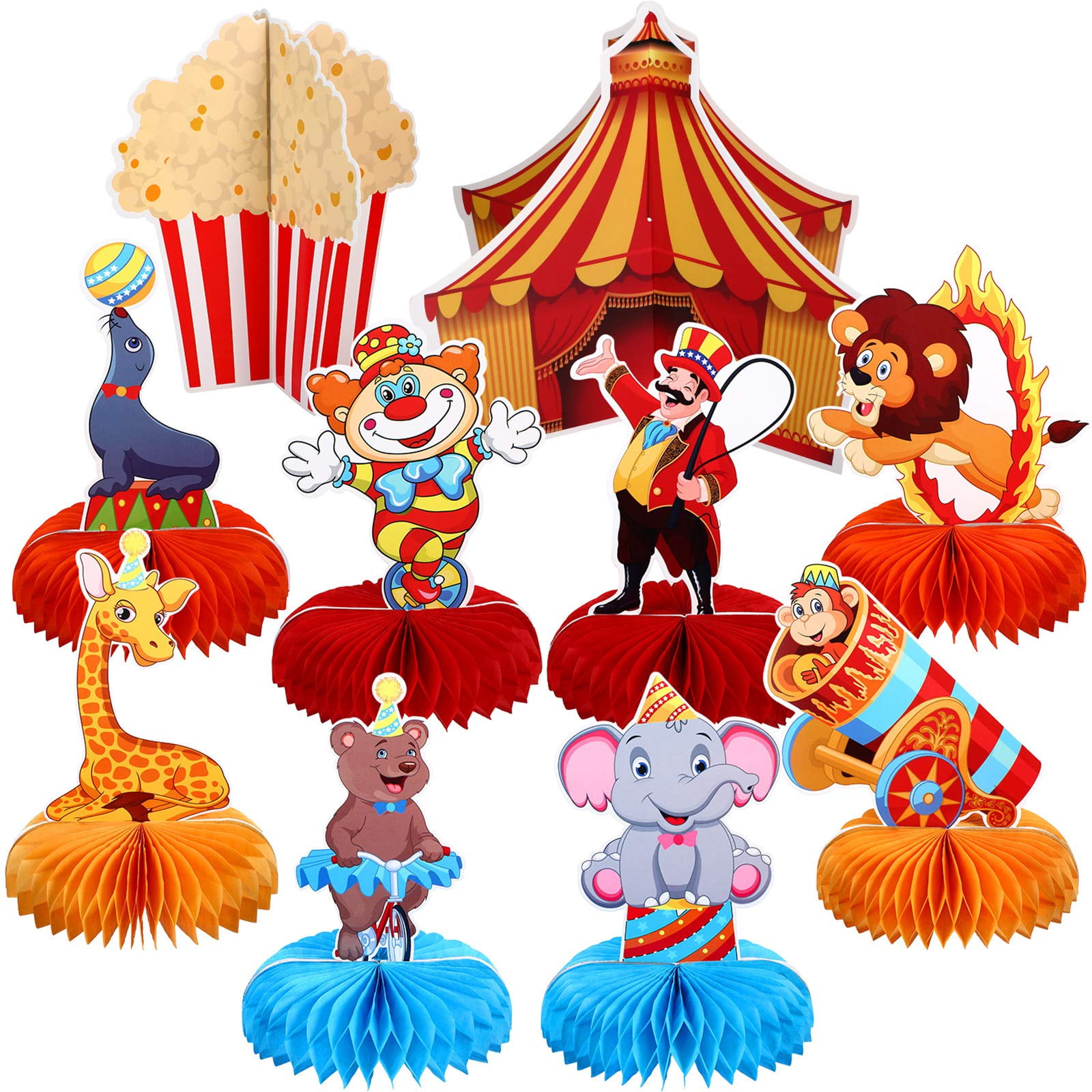 10 Pieces CarnivalTRDN Party Decorations Circus Theme Party Decorations ...