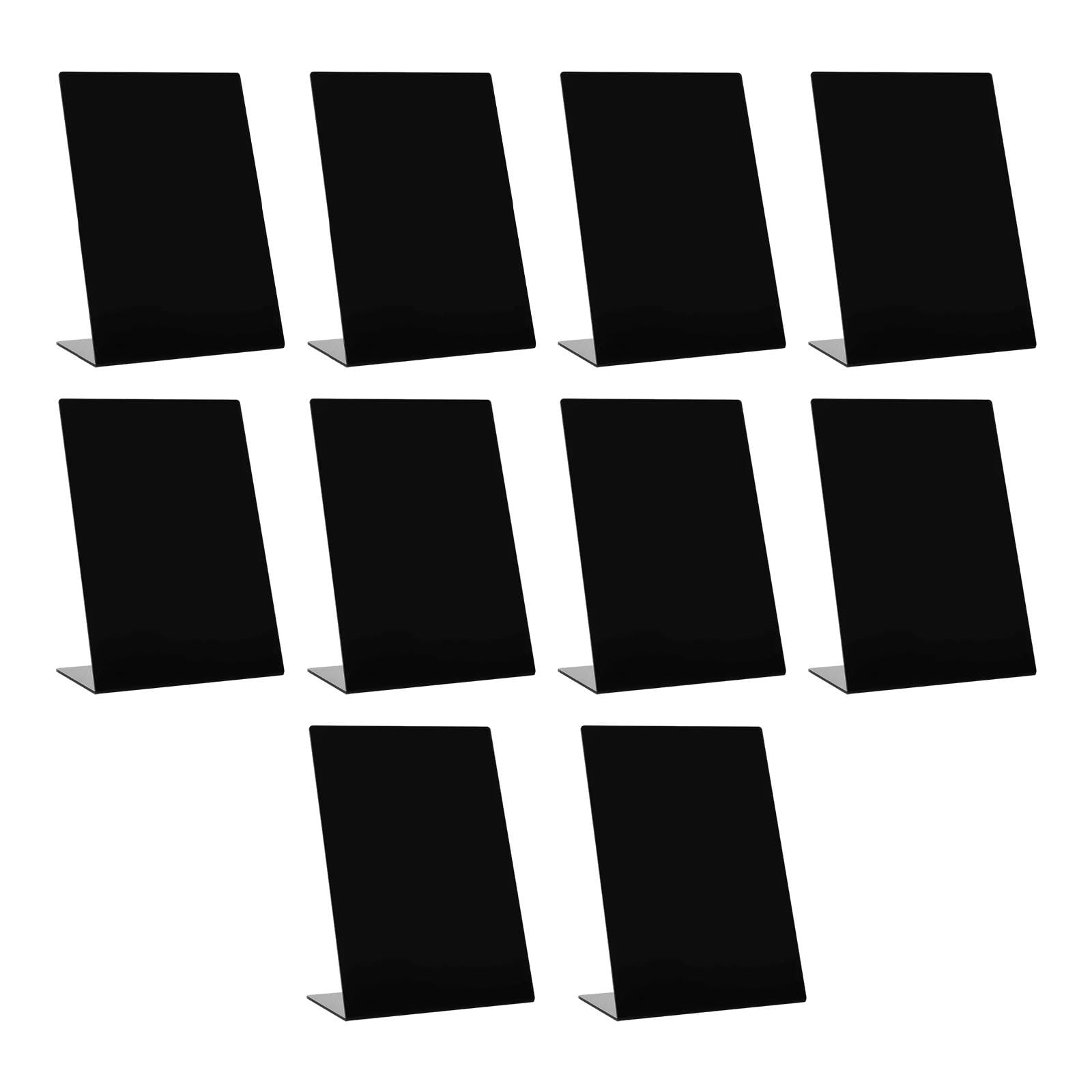 10 Pieces Chalkboard Signs Blackboard Tag L Shaped Rustic Chalkboard ...