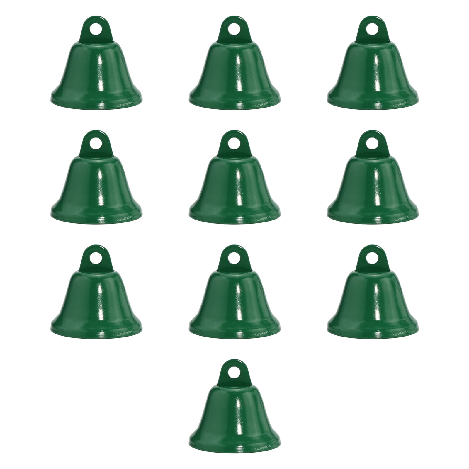 10 Pieces Christmas Bell Set, Metal Cutout Craft Bells Hanging-on ...