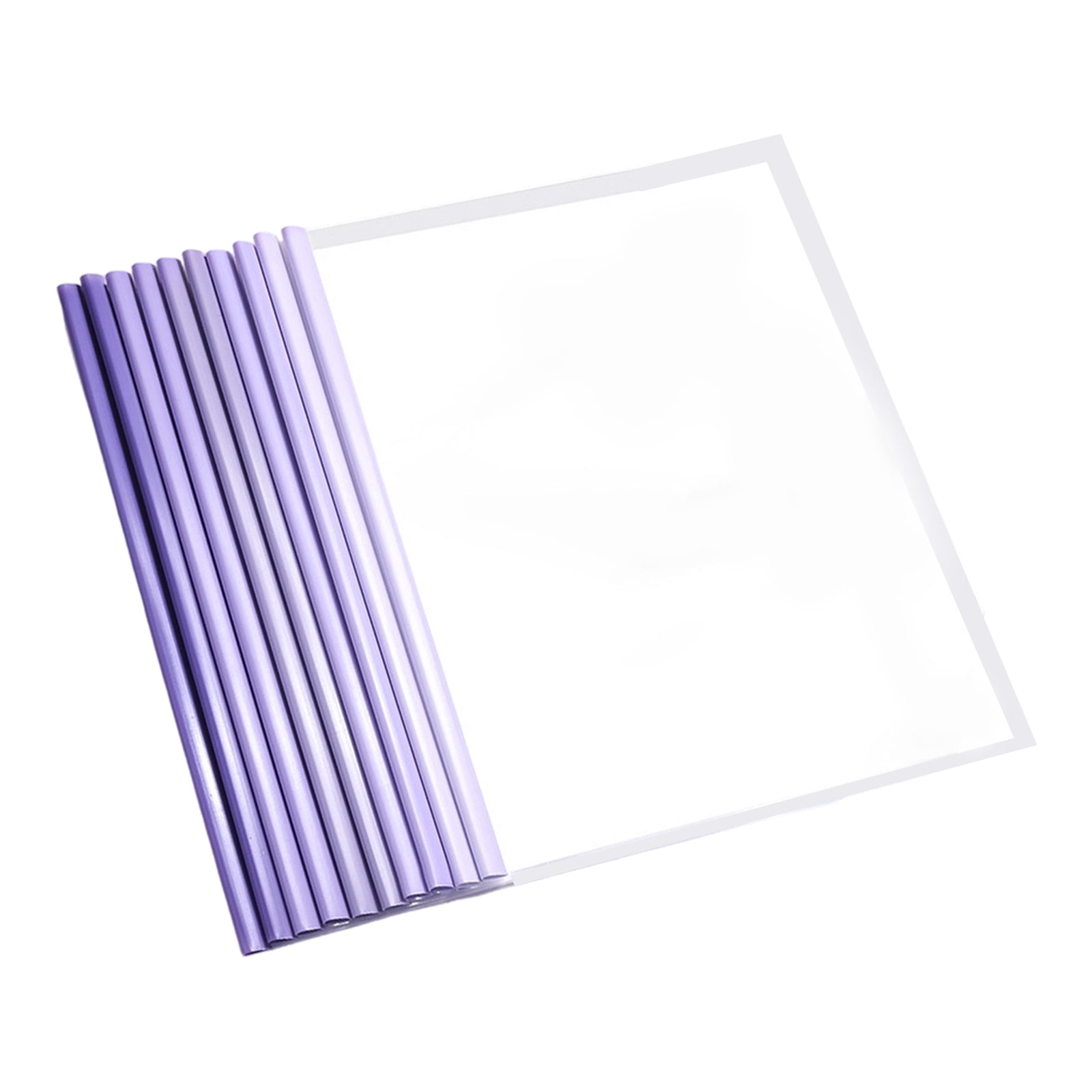 10 Pieces Clear File Folders for School Office Document Thickened ...