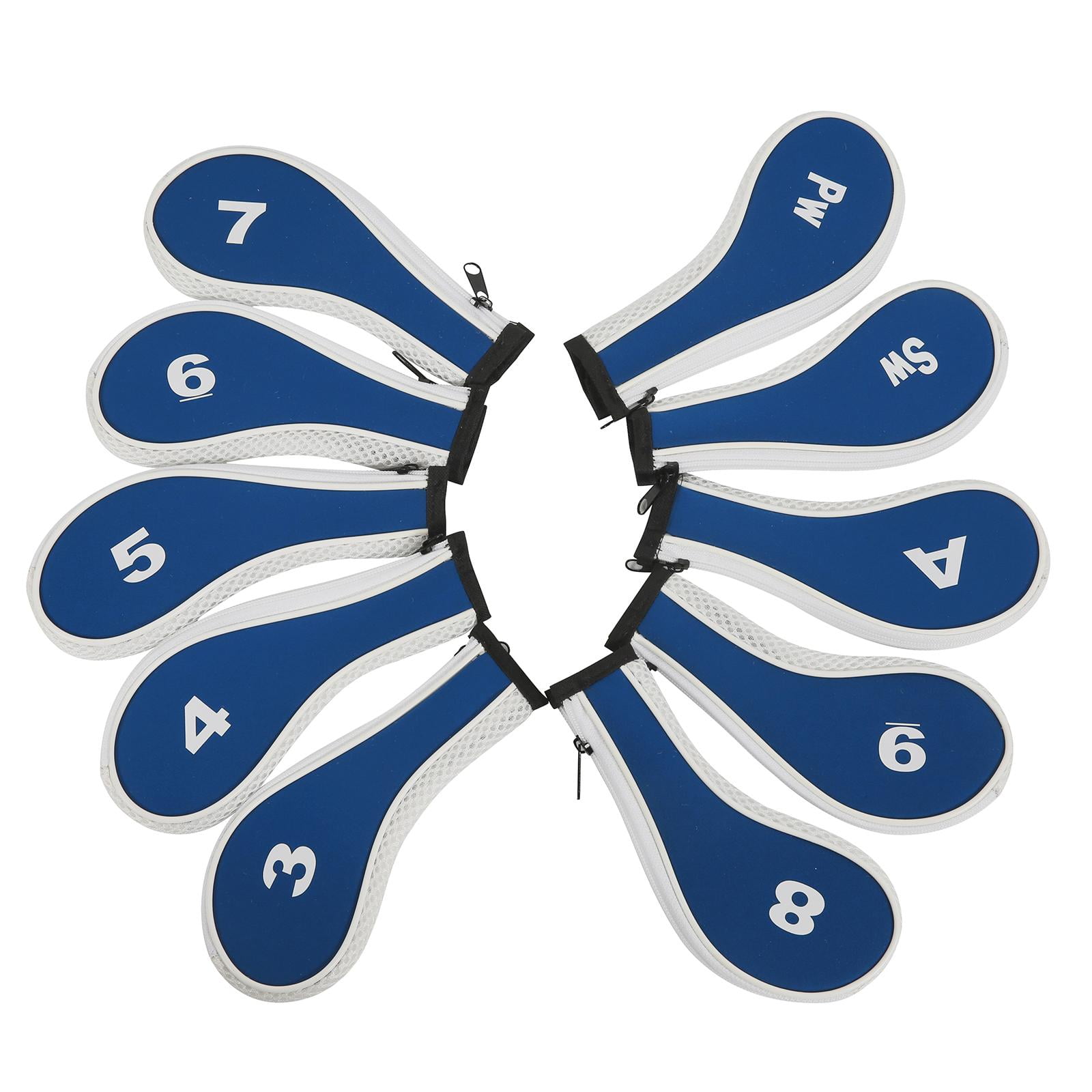 10 Pieces Colorful Golf Iron Headcover Set Golf Club Head Cover ...