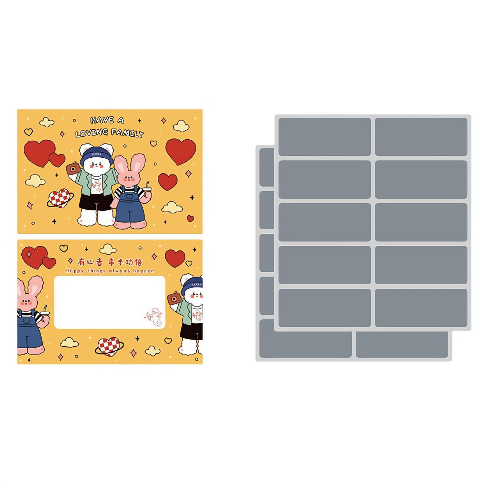 10 Pieces Comic Series Scratch Off Cards Stickers, Blank Gift ...