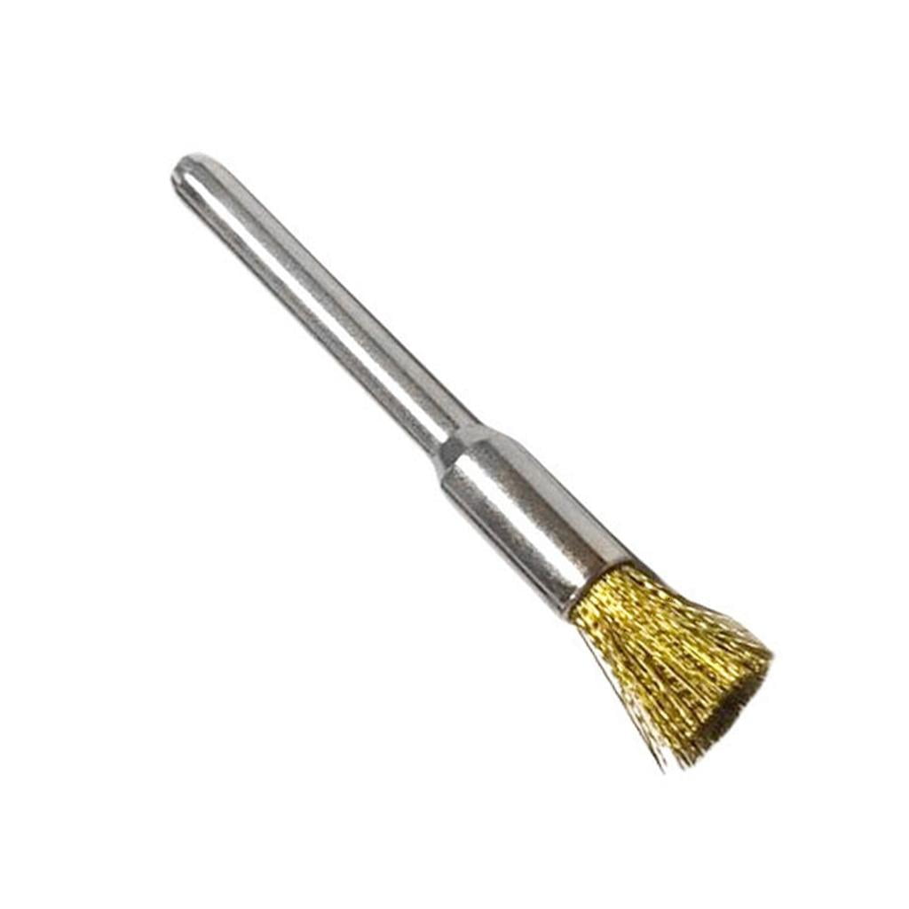 10 Pieces Copper Wire Wheel Brush Set 3mm Shank Perfect For Detailed ...
