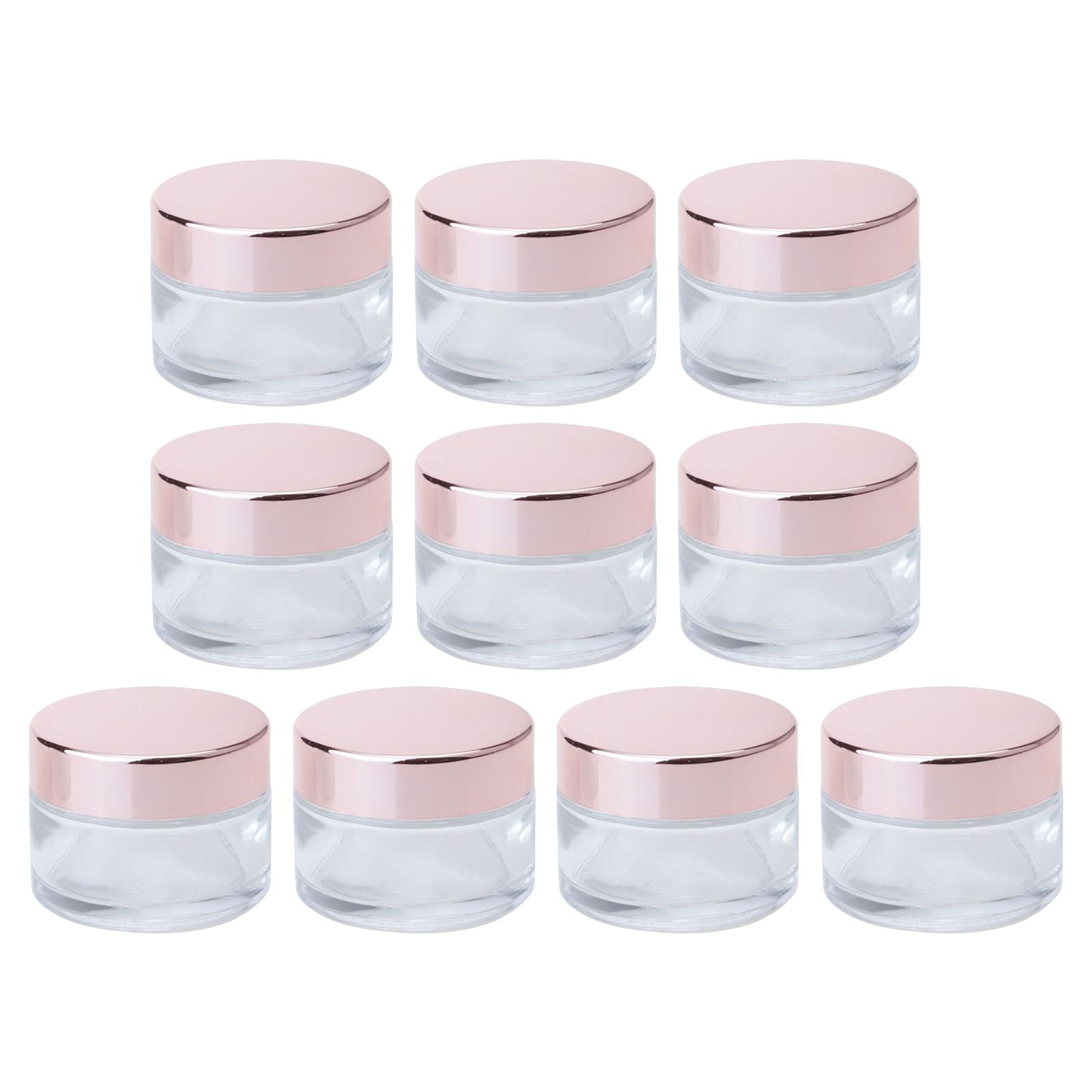 10 Pieces Cosmetic Glass Jars Travel Lotion Jar with Lids Storage ...