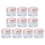 10 Pieces Cosmetic Glass Jars Travel Lotion Jar with Lids Storage ...