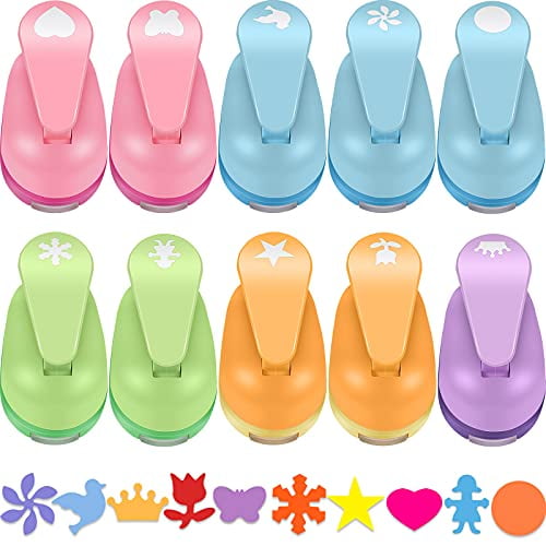 10 Pieces Craft Hole Punch Mini Craft Paper Punch Single Crafting ...