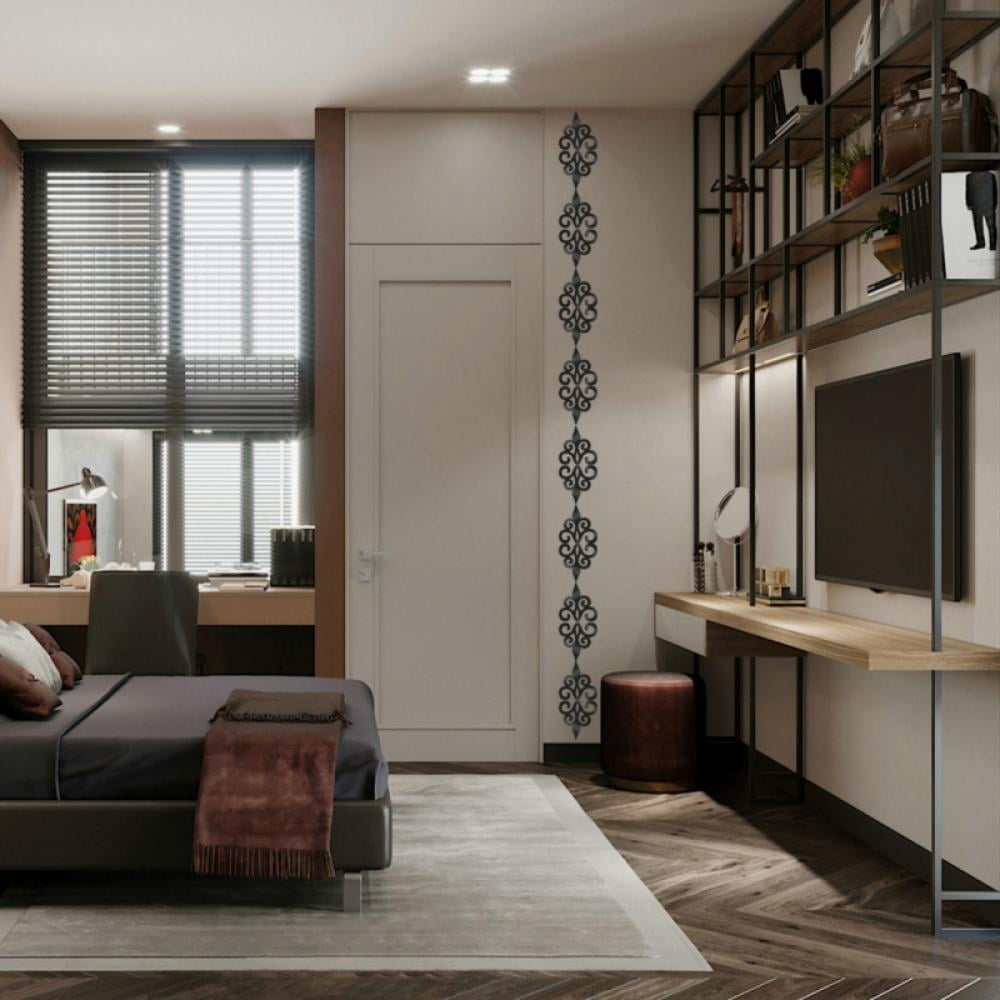 10 Pieces Creative Hollow Mirror Wall Stickers Self Adhesive Art Murals ...