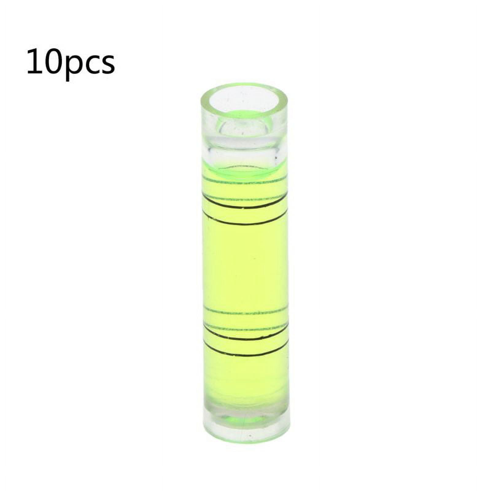 10 Pieces Cylindrical Plastic Bubble Spirit Level Vials Bubble Spirit ...