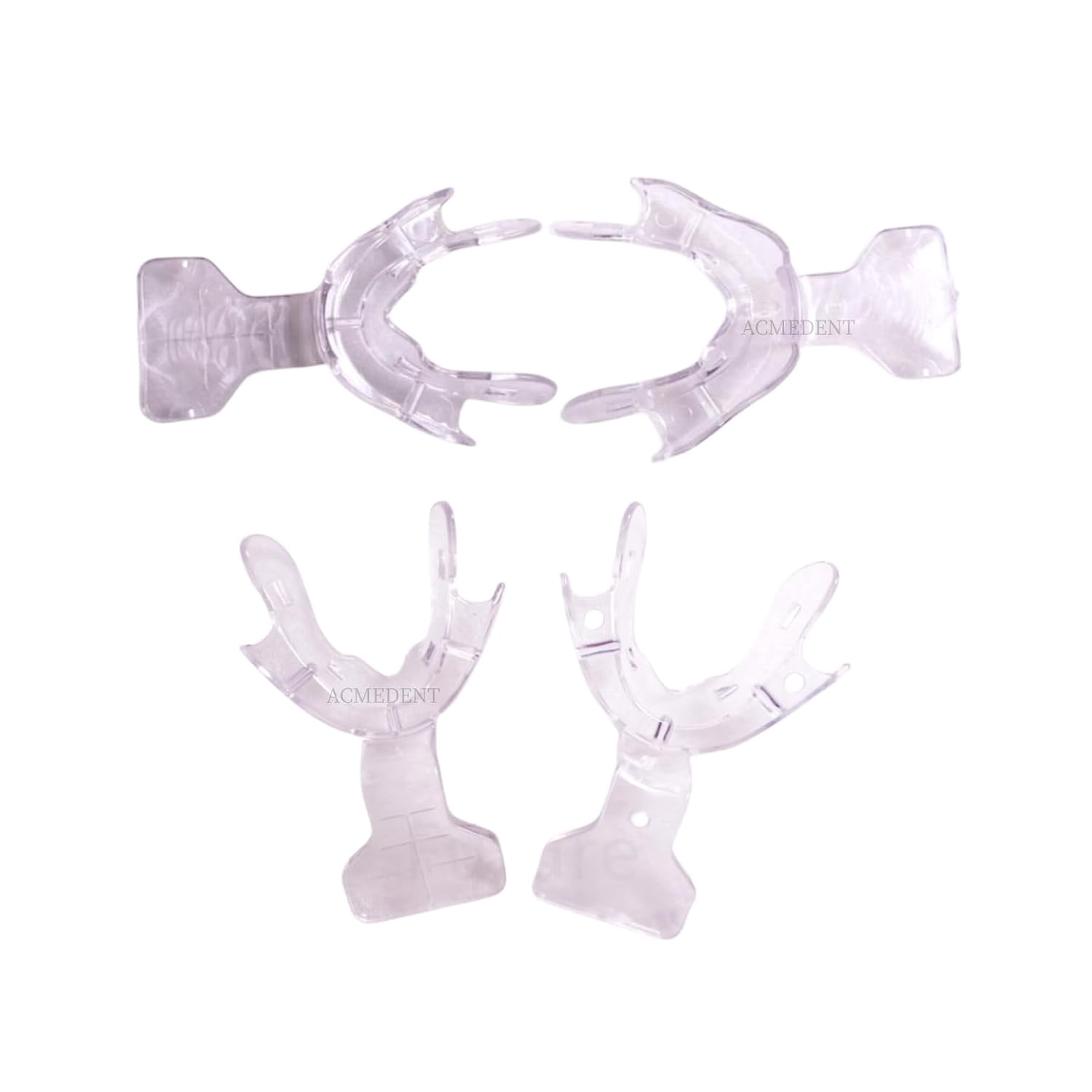 10 Pieces Dental Frame Cut Back FCB Impression Trays Mandibular Denture ...