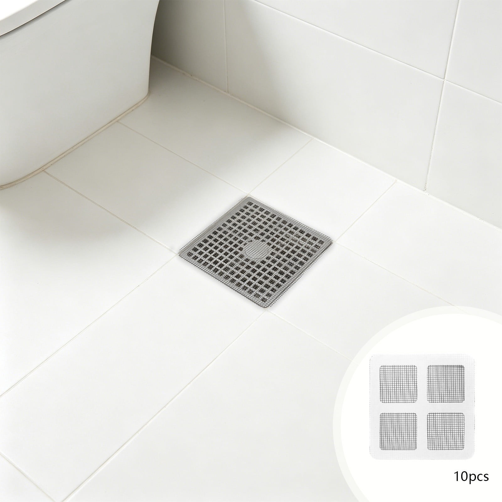 10 Pieces Disposable Sewer Filter Stickers Anti Insect Anti Clog Hair ...