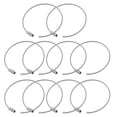 10 Pieces Durable Wire Rings Stainless Steel Wire Keys Chain Stainless ...