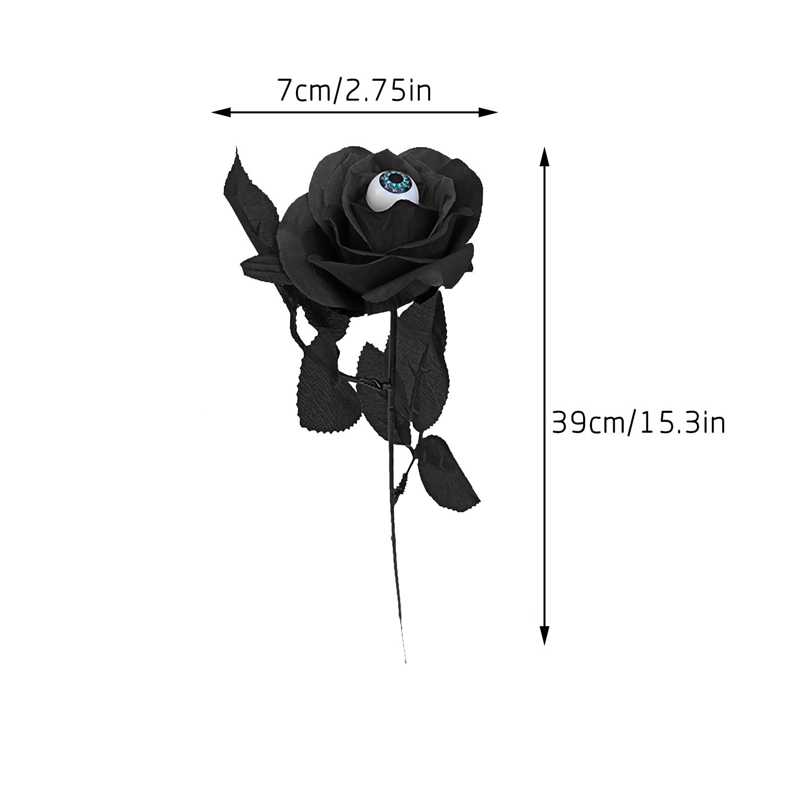 10 Pieces Faux Rose with Eyeballs Halloween Faux Eyeball Flowers Faux ...