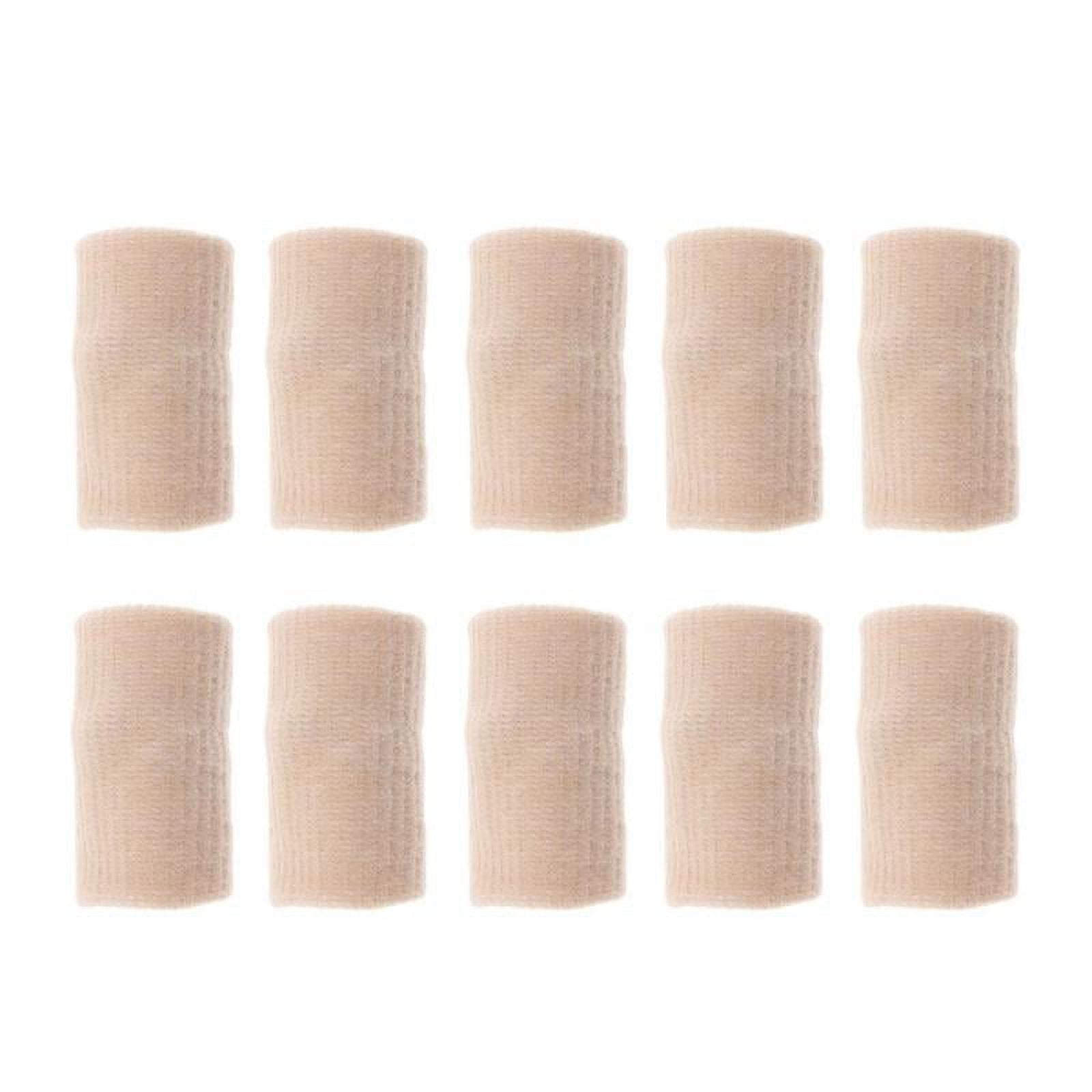 10 Pieces Finger Sleeves Thumb Support Elastic Compression Tubes ...