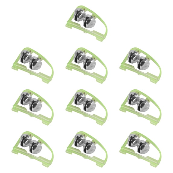 10 Pieces Fishing Bells Rod Bite Alarm Clips Durable Metal Double Bell ...