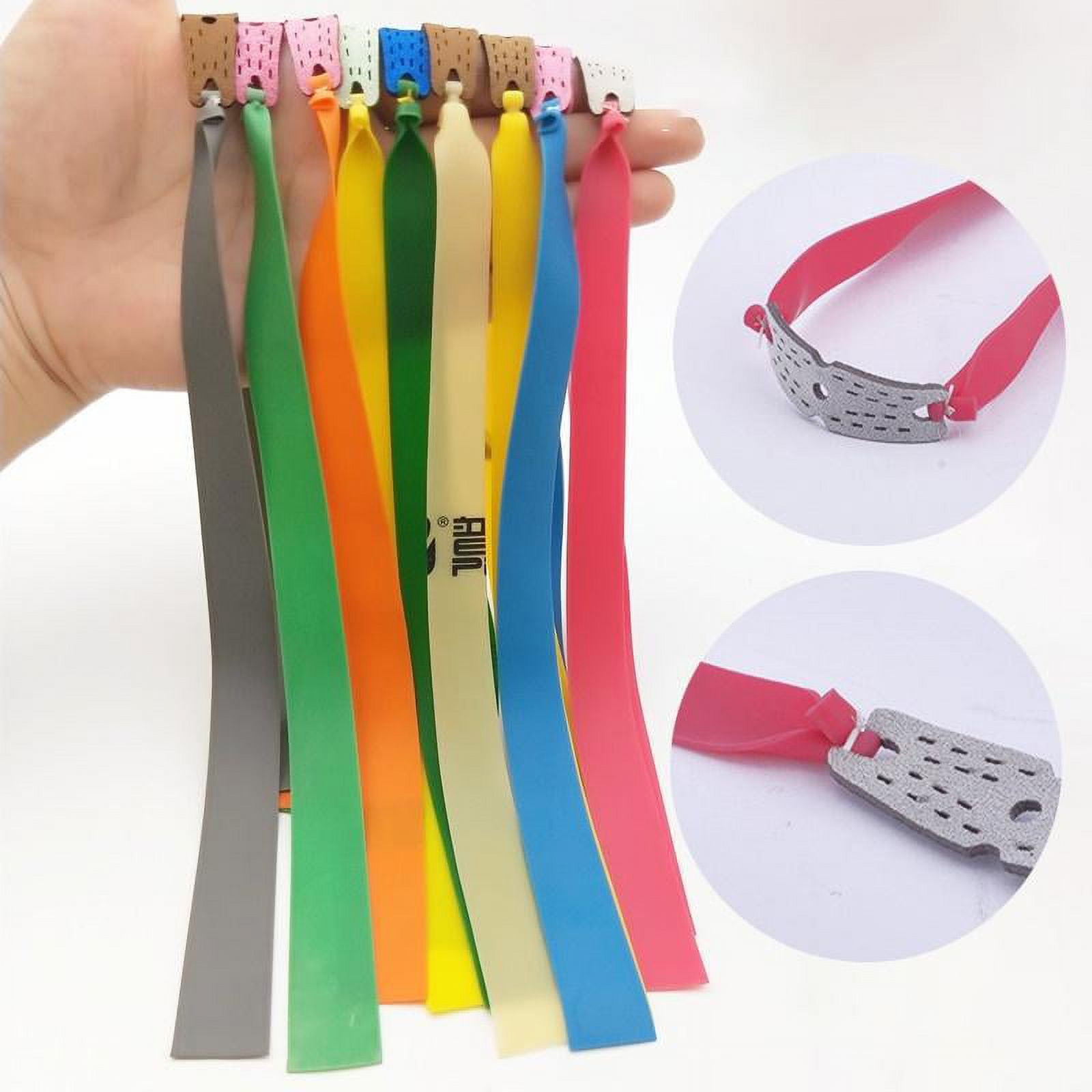 10 Pieces Flat Rubber Band for Slingshot Powerful Slingshot Rubber ...