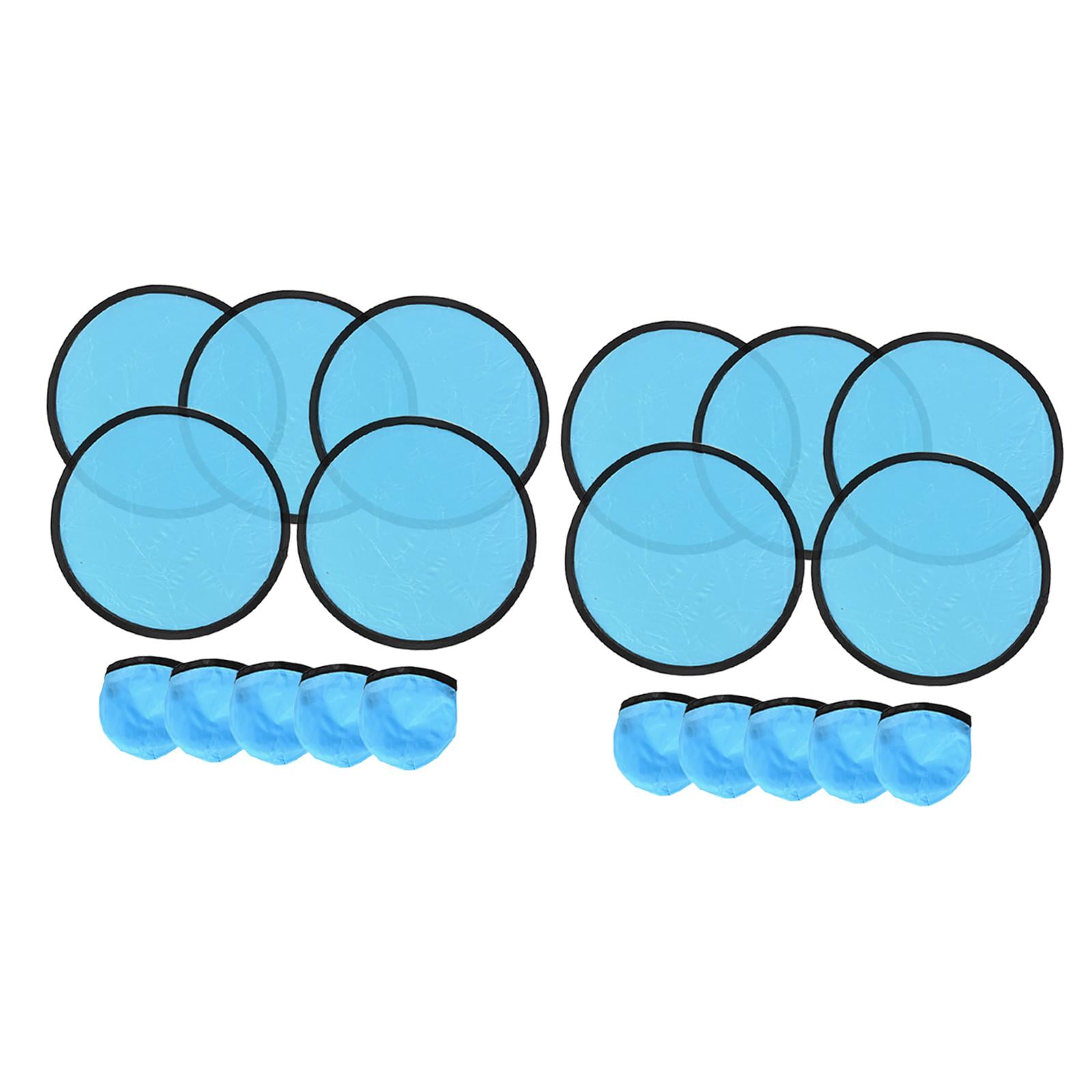 10 Pieces Folding Fans Handheld Round Fans Portable Foldable Design for ...