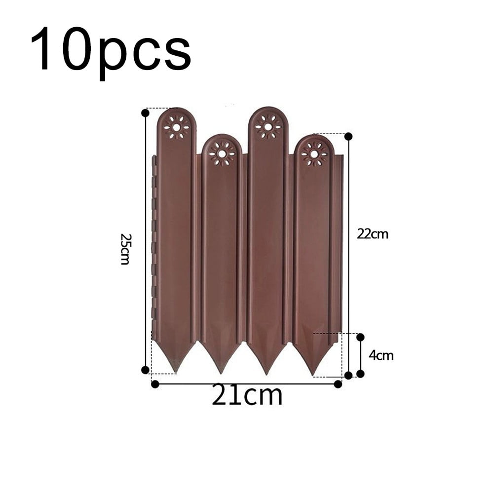 10 Pieces Garden Fence Fence Outdoor Courtyard Fence Flower Bed ...
