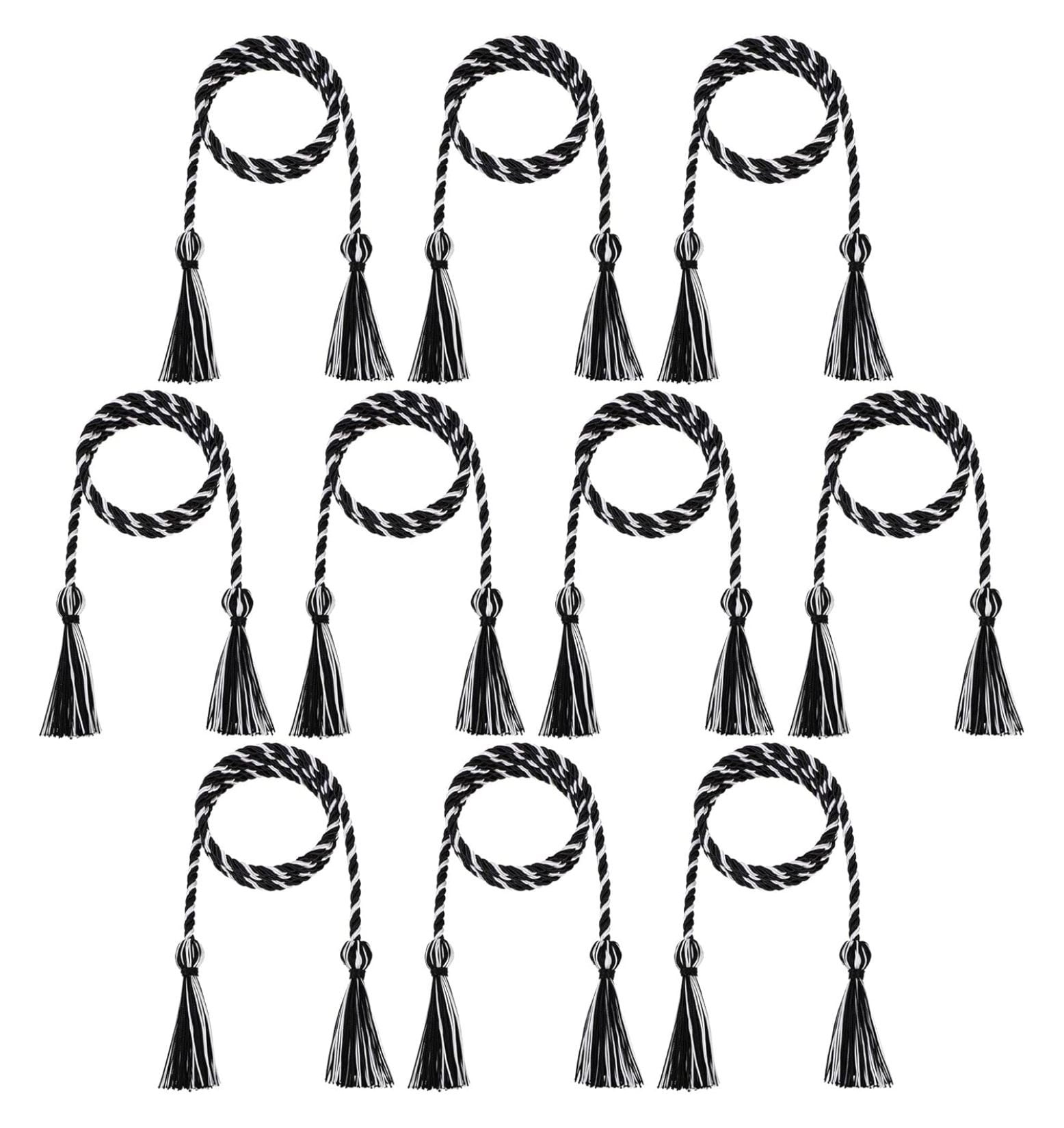 10 Pieces Graduation Cords Polyester Graduation Braided Cords with ...