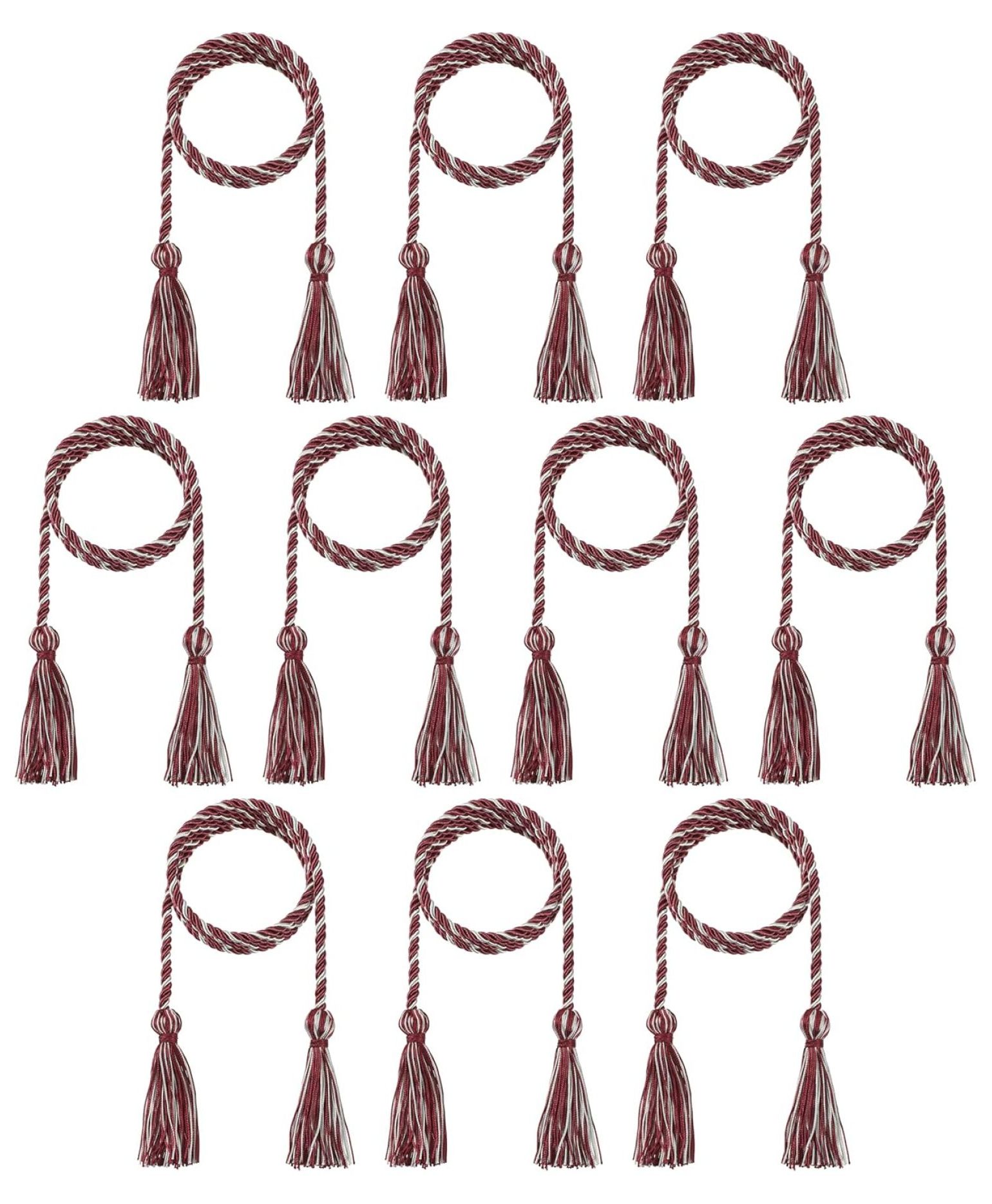 10 Pieces Graduation Cords Polyester Graduation Braided Cords with ...