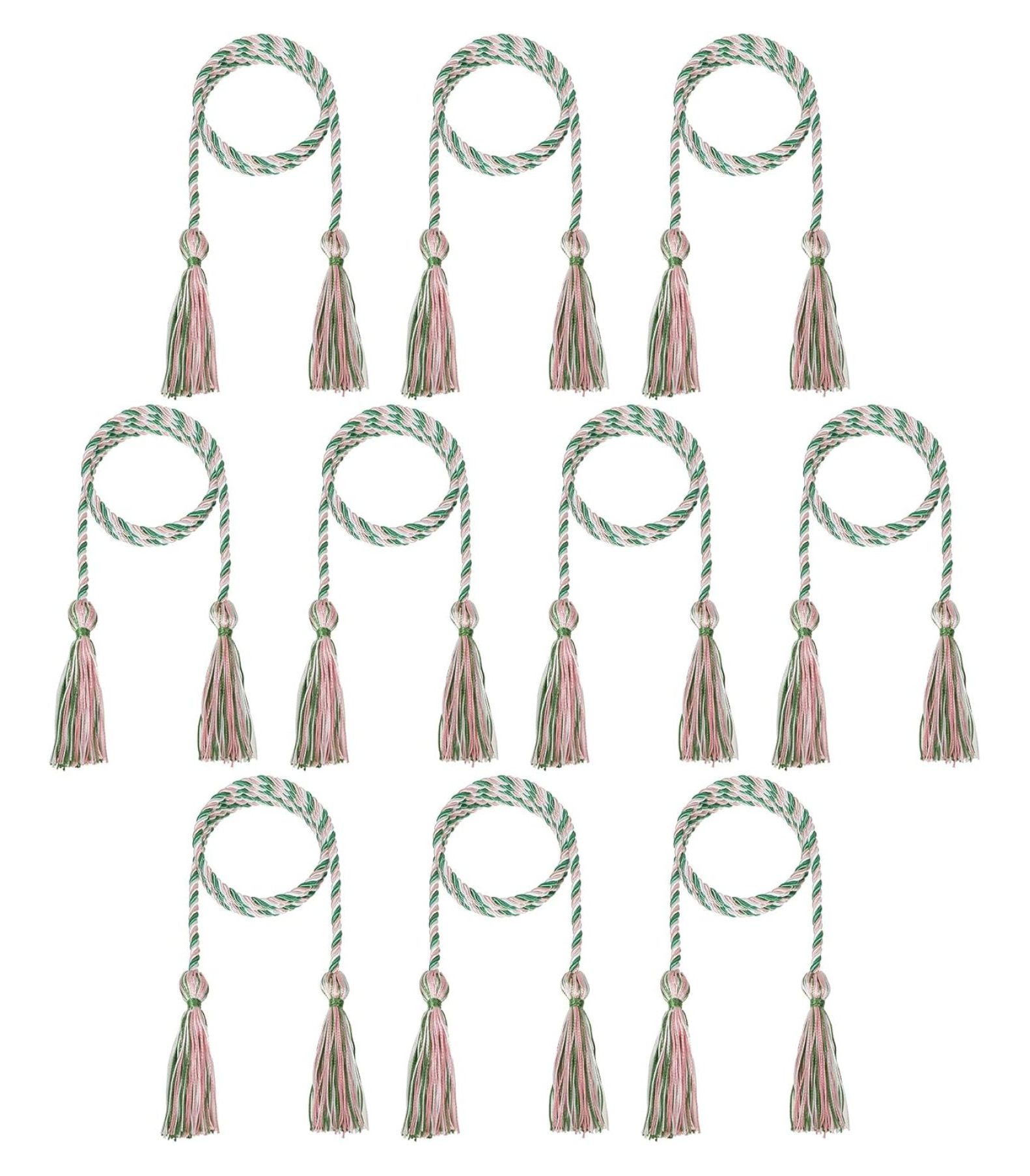 10 Pieces Graduation Cords Polyester Graduation Braided Cords with ...