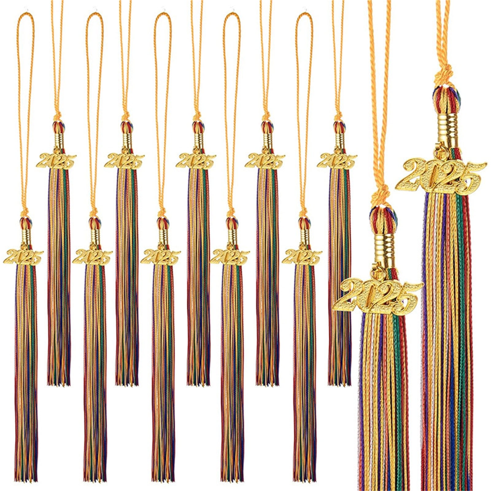 10 Pieces Graduation Tassel with 2025 Charm for Graduation Cap, Charm ...