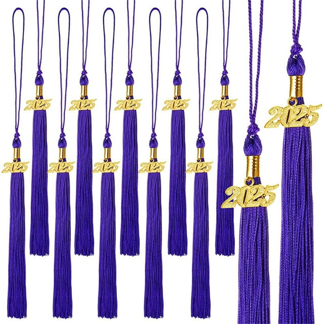 10 Pieces Graduation Tassel with 2025 Charm for Graduation Cap, Charm ...