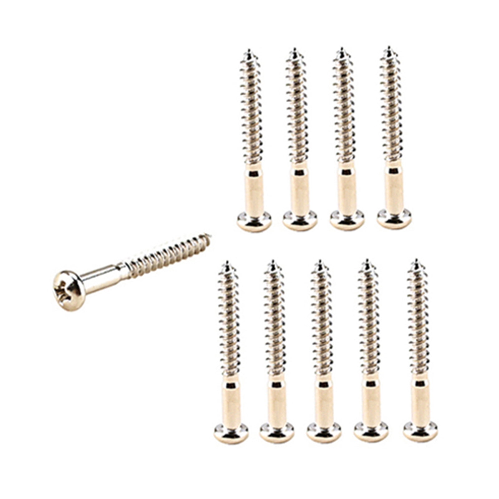 10 Pieces Guitar Screw Kit Electric Guitar Bridge Mounting Screws, Neck ...