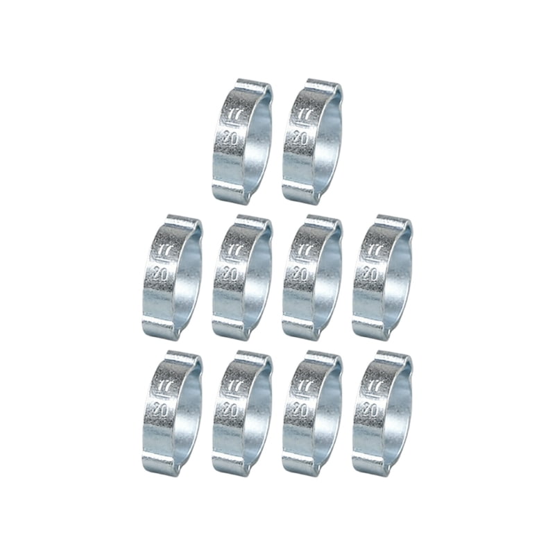 10 Pieces Heavy Duty Double Ear Hose Clamps 304 Steel High Strength ...