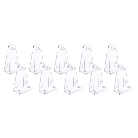 10pc Plastic Hold Down Brackets, 2 Inch Blinds Mounting Parts, Clear ...