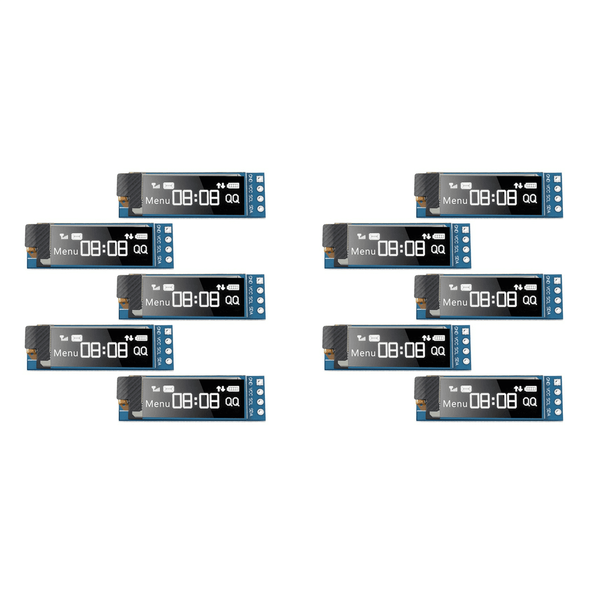 10 Pieces Display Module 0.91 Inch OLED Display Module OLED Screen ...