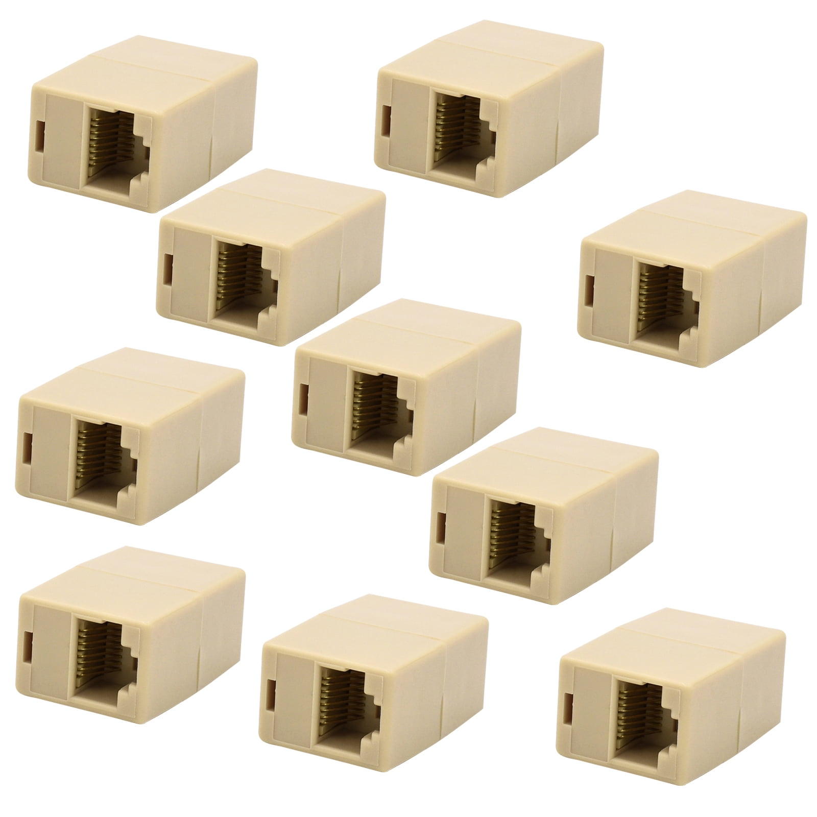 10 Pieces Interface RJ45 Female Network Ethernet LAN Connector Adapter ...