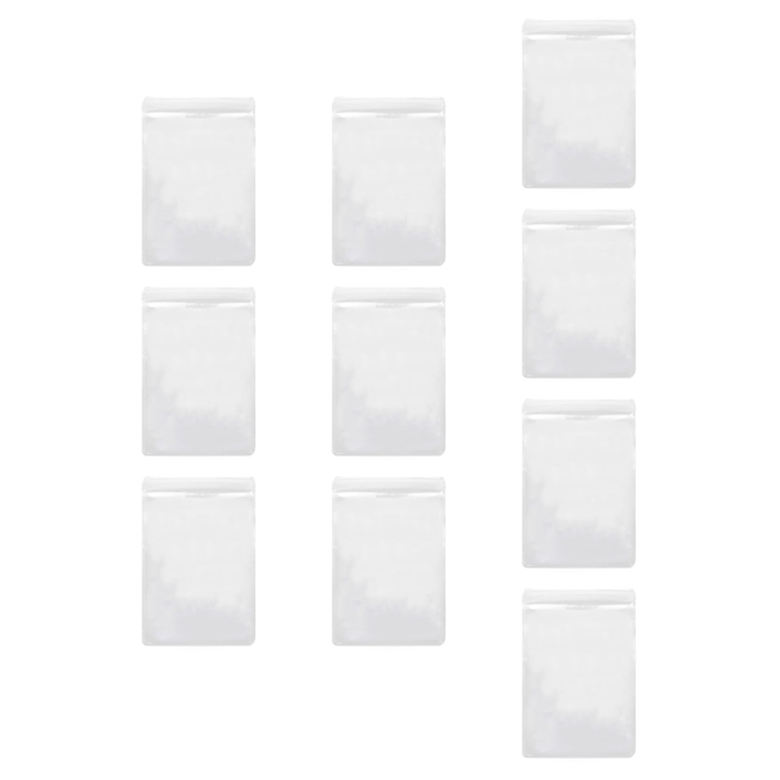 10 Pieces Jewelry Bag Self Seal Plastic Zipper Bag Clear PVC Rings ...