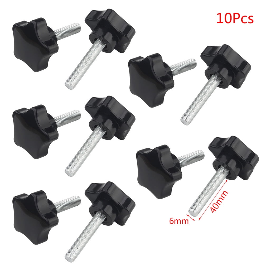 10 Pieces M6/M8 Male Thread Clamping Hand Star Shaped Knobs Clamping ...