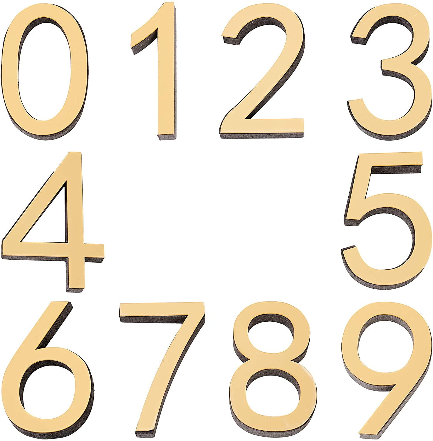 10 Pieces Mailbox Numbers 3 Inch Self-Adhesive Door House Numbers ...