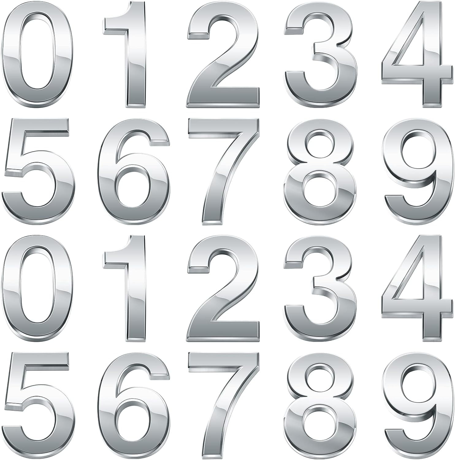 10 Pieces Mailbox Numbers for House Outside 0-9 Door Room Signs Self ...